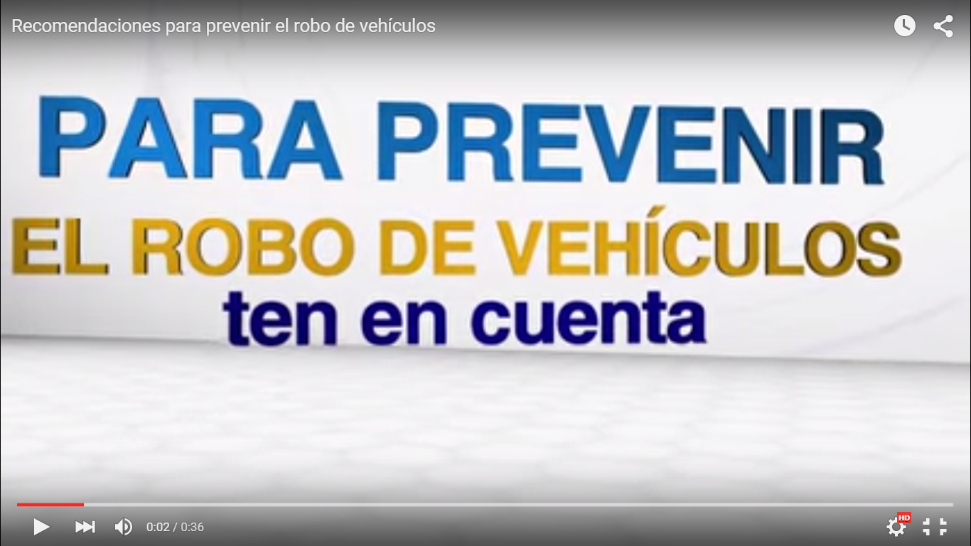Recomendaciones Para Prevenir El Robo De Vehículos Gobernación